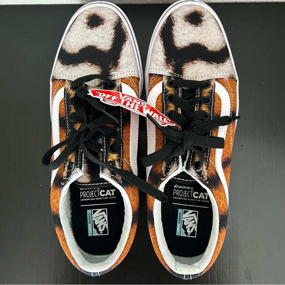 Vans Discovery Project Cat Tiger Sneakers Youth 6.5 W… - Gem